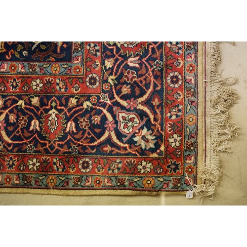 Large Middle Eastern carpet rug having a large red medallion to centre ...