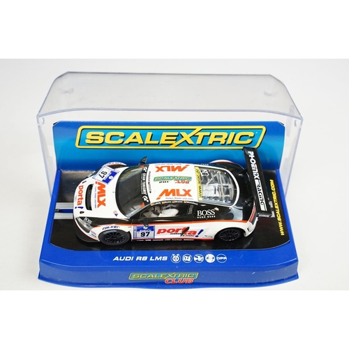 Five cased Scalextric Slot cars featuring C3408 MG Metro 6R4 NO.15 ...