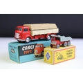 Boxed Corgi 452 Commer 5 ton Dropside Lorry diecast model with red cab ...