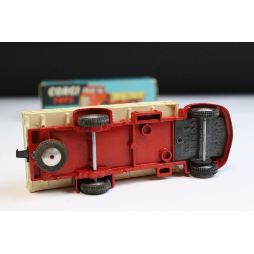 Boxed Corgi 452 Commer 5 ton Dropside Lorry diecast model with red cab ...
