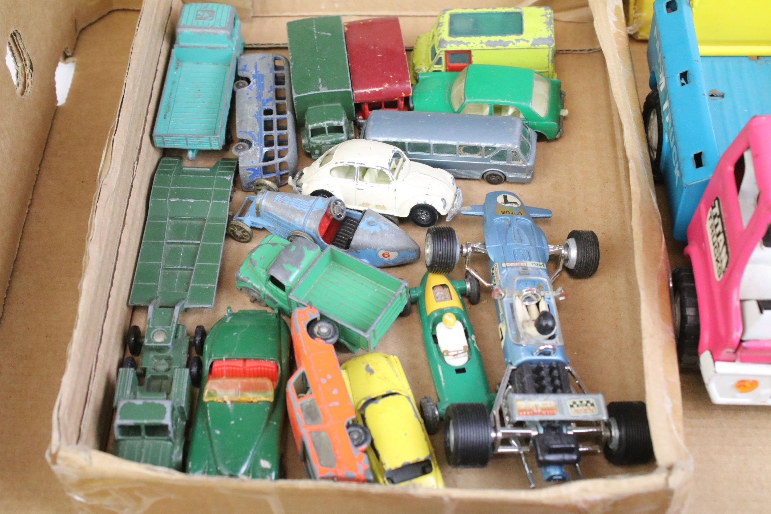 Quantity of playworn diecast models featuring Dinky, Dinky Dublo ...