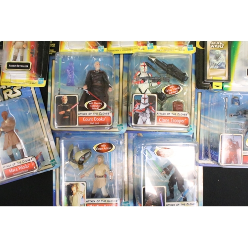 Star Wars - 24 Carded / boxed Hasbro Star Wars figures to include 8 x ...