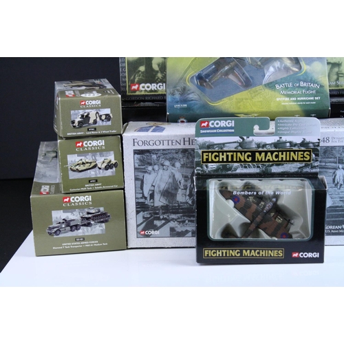 10 Boxed Corgi military diecast models to include 55101 Diamond T Tank ...
