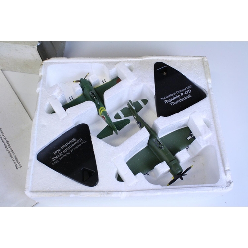 16 Boxed Atlas Editions diecast model planes to include Allied Air ...