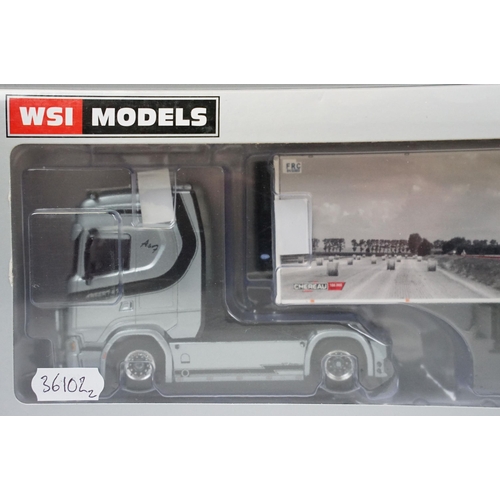 Two boxed 1/50 scale WSI Models heavy haulage diecast models to include ...