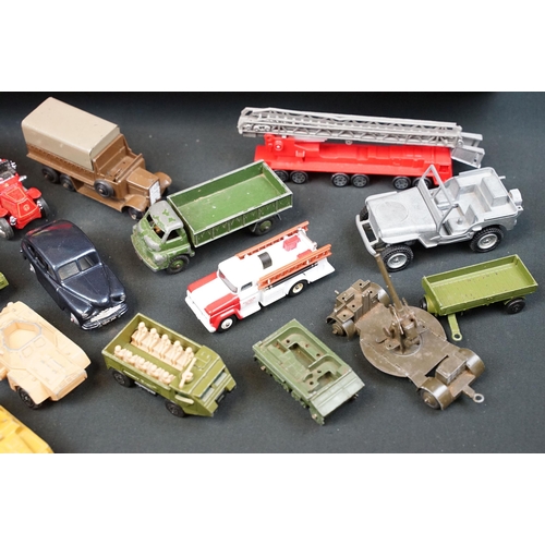 Around 75 play worn diecast models to include Dinky, Corgi, Matchbox ...