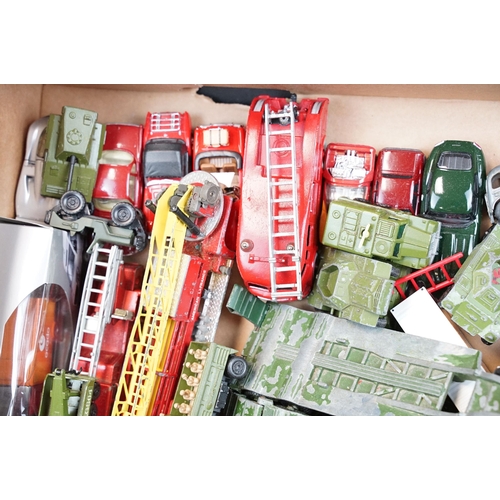 Around 75 play worn diecast models to include Dinky, Corgi, Matchbox ...