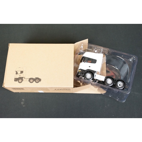 Six boxed 1/50 scale heavy haulage diecast models to include 2 x Corgi ...