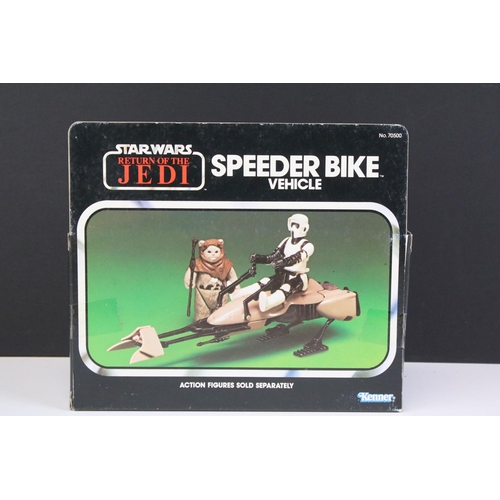 Star Wars - Boxed original Kenner Return Of The Jedi Speeder Bike, factory sealed, box showing wear