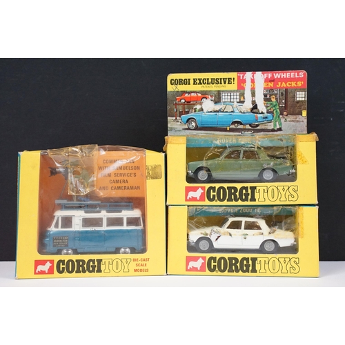 Three Corgi diecast models to include 275 Rover 2000 TC With Take Off ...