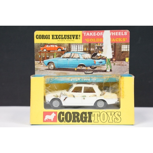 Three Corgi diecast models to include 275 Rover 2000 TC With Take Off ...