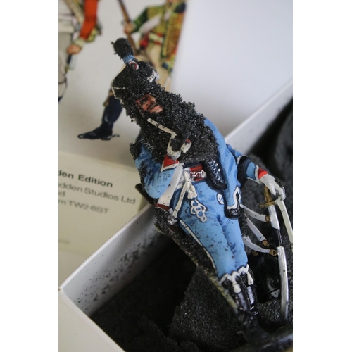 Four boxed Steadfast Soldiers metal figures to include SF42A, SF50A ...
