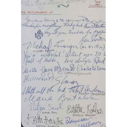 "The Red Devil Battery Sign" cast autographs from 1977 to include ...