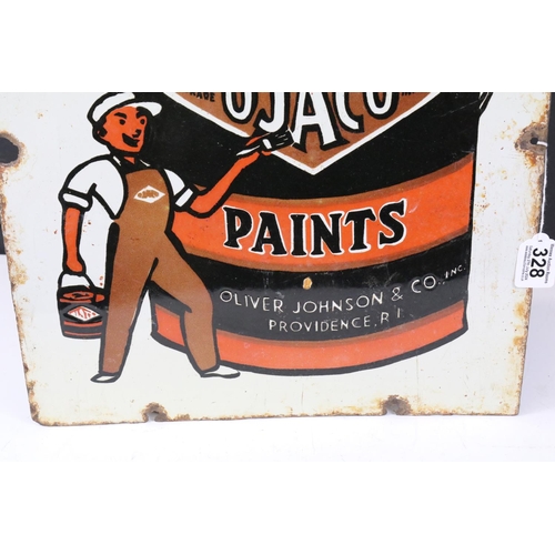 Ojaco Paints, Oliver Johnson & Co, In, Providence, RI, enamel sign, 51 ...