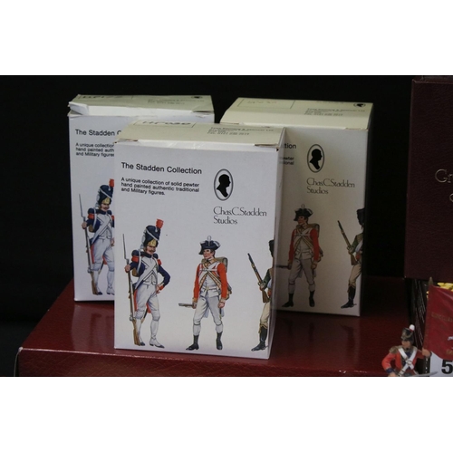 Collection of various boxed metal figures and figures sets to include 4 ...