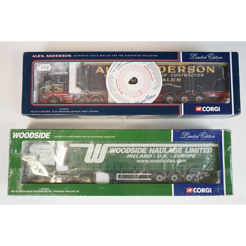 Ten boxed ltd edn 1/50 scale Corgi heavy haulage diecast models to ...