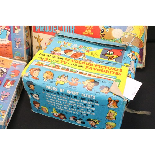 Nine boxed Chad Valley Give A Show Projector sets to include point of ...
