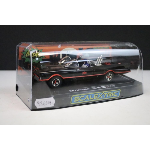 Five cased / boxed Batman Scalextric slot cars to include 2 x C4140 ...