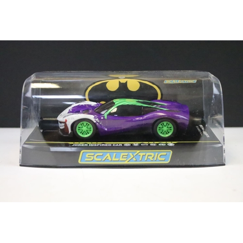 Five cased / boxed Batman Scalextric slot cars to include 2 x C4140 ...