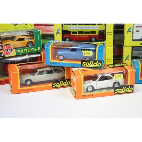 15 Boxed continental diecast models to include 9 x Solido, 3 x Siku, 2 ...