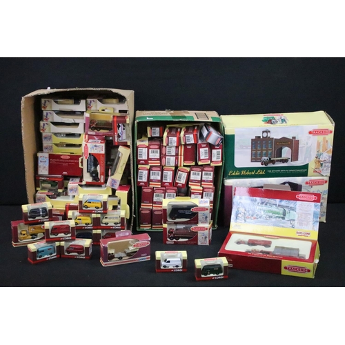 Around 90 Boxed Corgi and Lledo Trackside diecast models featuring 50 x ...