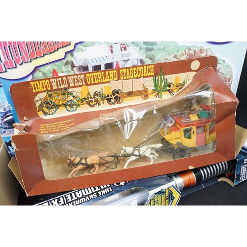 Collection of plastic figures & playsets to include boxed Timpo Wild ...