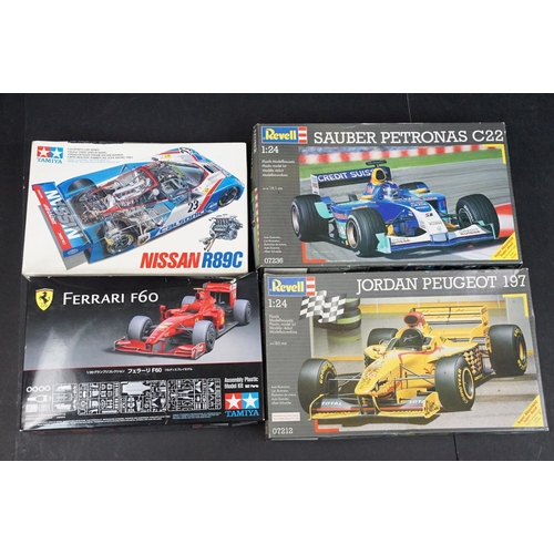 11 Boxed plastic model kits featuring 5 x Revell 1/24 kits (Sauber ...