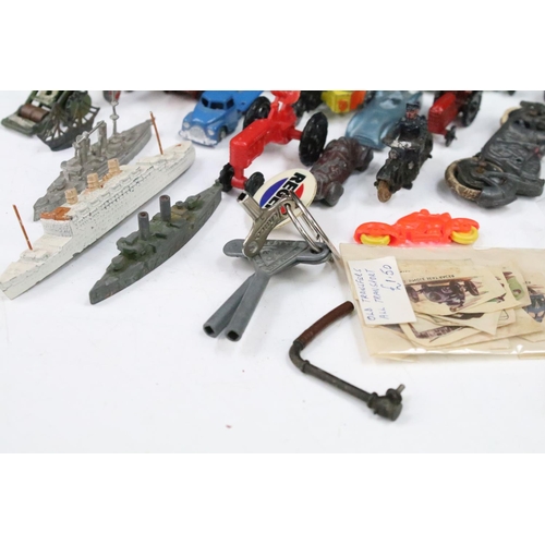 39 Mid 20th C play worn miniature diecast models to include Dinky Dublo ...