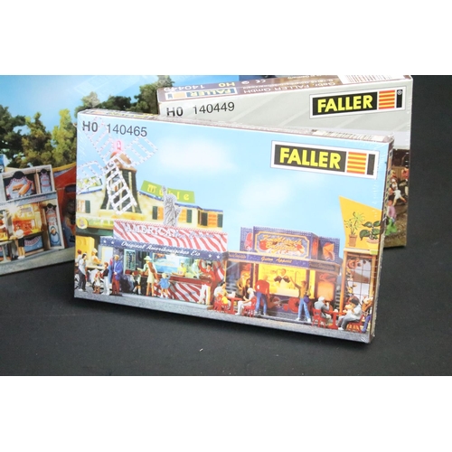 18 Boxed & sealed Faller HO gauge fairground model kits to include ...
