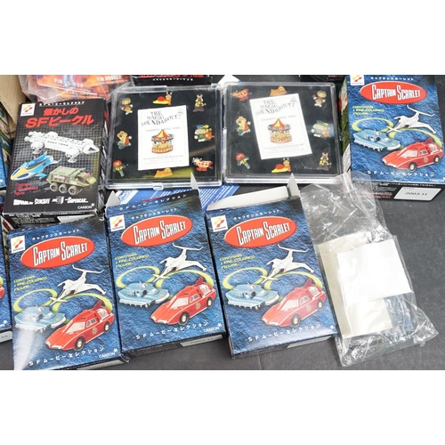 Quantity of various boxed Konami Carlton Captain Scarlet, Wacky Races ...