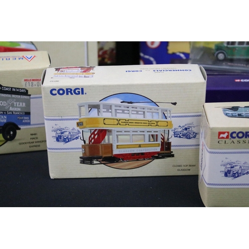 18 Boxed Corgi diecast models to include 3 x Corgi Commercials ...