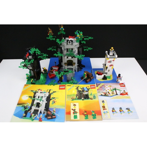 Lego - Three Built Lego sets featuring Legoland 6077-2 Forestmen's ...