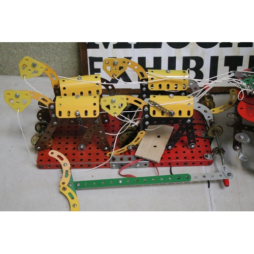 Meccano - Meccano Stage Coach model with carriage in mainly red pieces ...