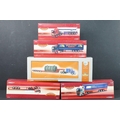 Five boxed 1/50 scale Corgi heavy haulage diecast models to include 4 x ...