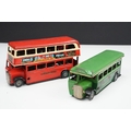 Two Triang Minic clockwork tin plate model buses to include 52M Single ...