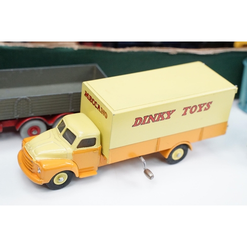 25 Mid 20th C Dinky commercial diecast models to include 917 Spratts ...