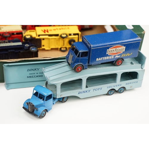 25 Mid 20th C Dinky commercial diecast models to include 917 Spratts ...