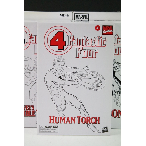 Seven boxed Hasbro Marvel figures to include 3 x 80 Years of Marvel ...