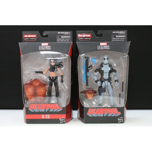 13 Boxed Hasbro Marvel Legends Series Deadpool figures to include Back ...