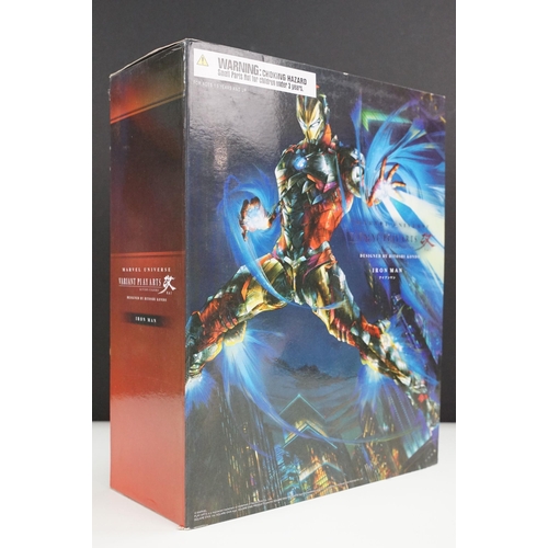 Four boxed Marvel Universe Variant Play Arts figures designed by ...