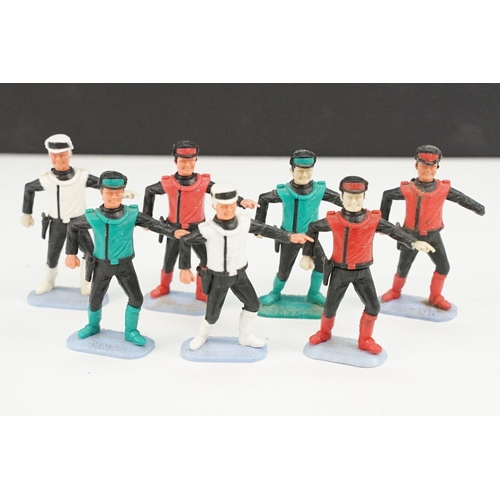 Seven Timpo Captain Scarlet figures to include 3 x Captain Scarlet, 2 x ...