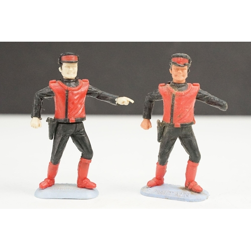 Seven Timpo Captain Scarlet figures to include 3 x Captain Scarlet, 2 x ...