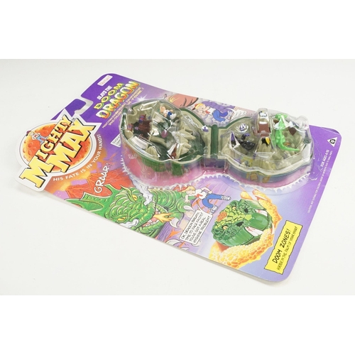 Carded Bluebird Mighty Max Slays the Doom Dragon play set, unopened, vg