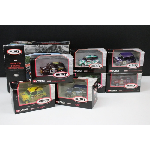Boxed Corgi Mini 7 Racing Club 05508 1999 Mini Seven & Mini Miglia ...