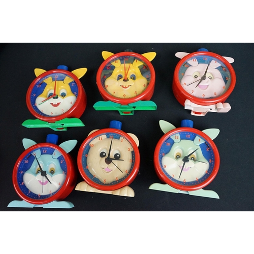 Collection of Spearmark Sleepy Time Bunny Alarm Clocks featuring 6 x ...