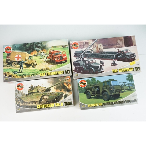 26 Boxed 1/72 - 1/76 Airfix military plastic kits including 03302 RAF ...