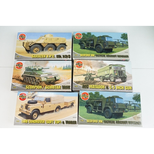 26 Boxed 1/72 - 1/76 Airfix military plastic kits including 03302 RAF ...