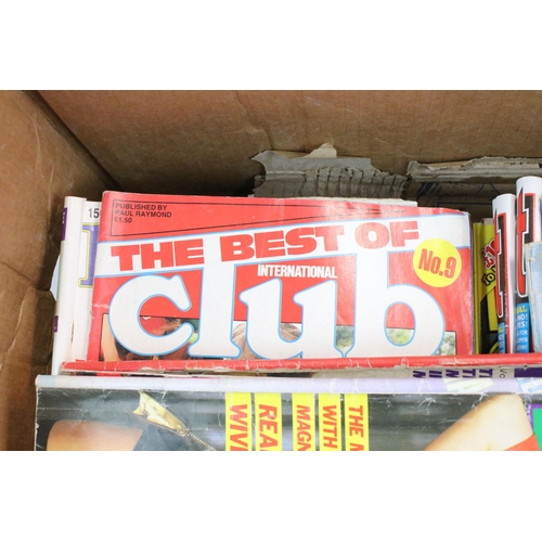 Collection of over 50 adult erotic magazines, 1980's onwards including ...