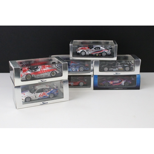 Seven boxed / cased Spark Minimax diecast models to include S0427 BMW ...