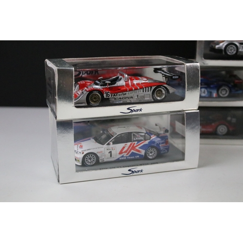 Seven boxed / cased Spark Minimax diecast models to include S0427 BMW ...